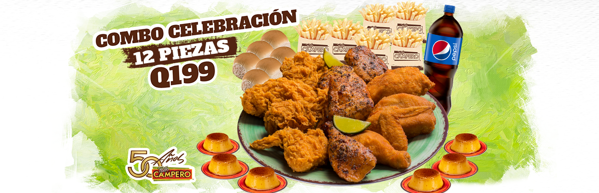 Disfruta el sabor Campero, a domicilio o para llevar - Pollo Campero